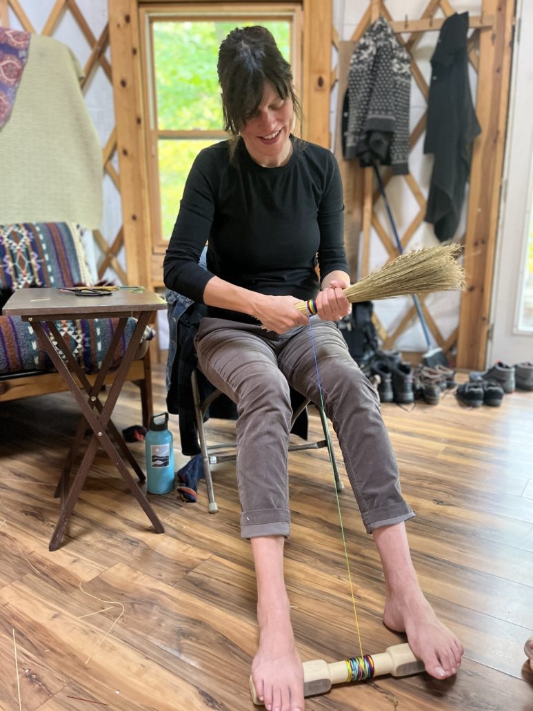 Broom Winder/Foot Treadle - Rhythm and Ritual Craft